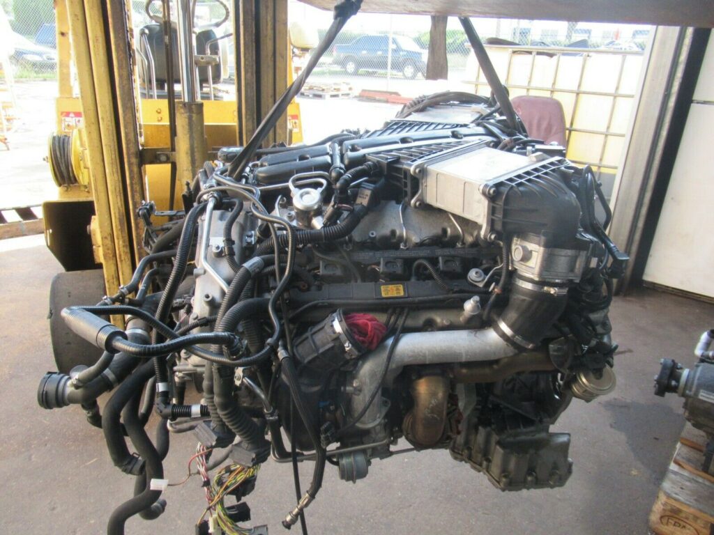 BMW N74B60 6.0L V12 TURBO COMPLETE ENGINE TRANSMISSION
