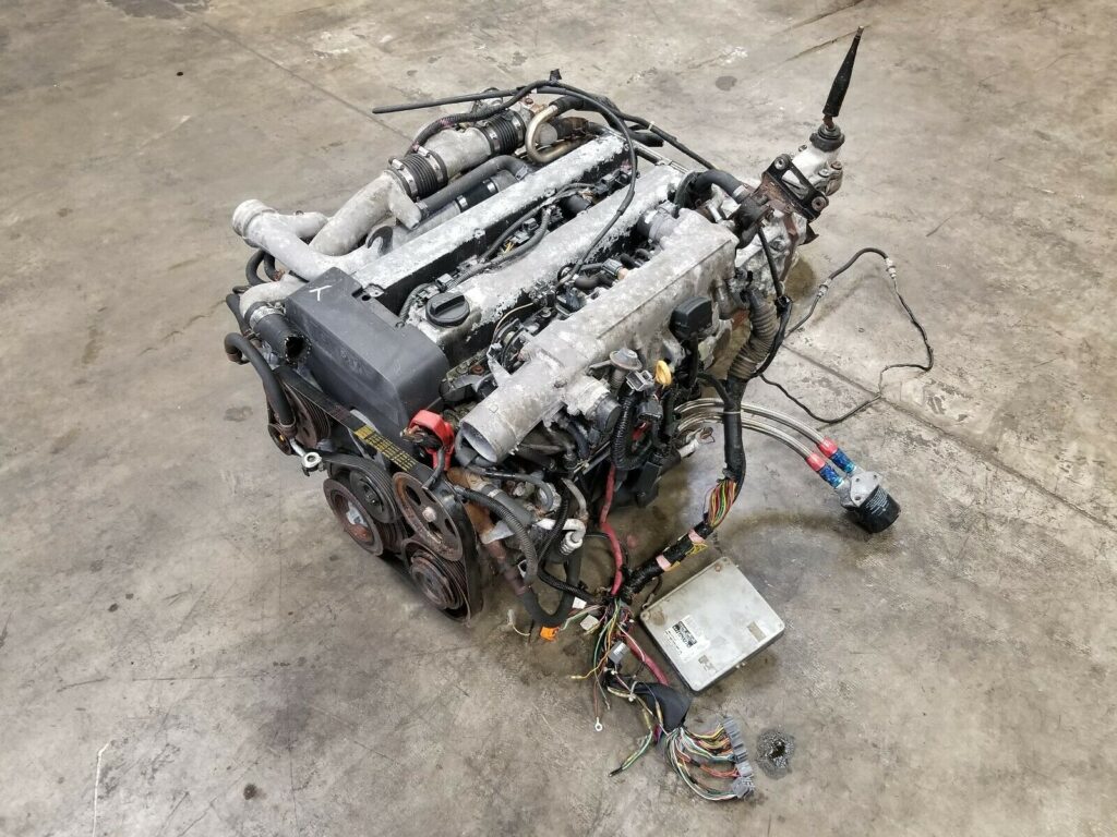 JDM TOYOTA 1JZ TWIN TURBO NON-VVT-I/GTE COMPLETE ENGINE WITH, MANUAL ...